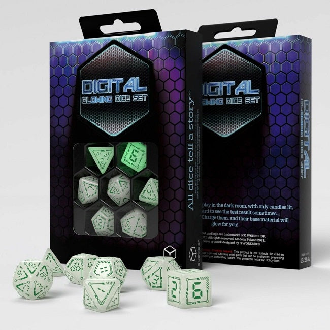 Digital Glowing Dice Set – Alpha Gaming